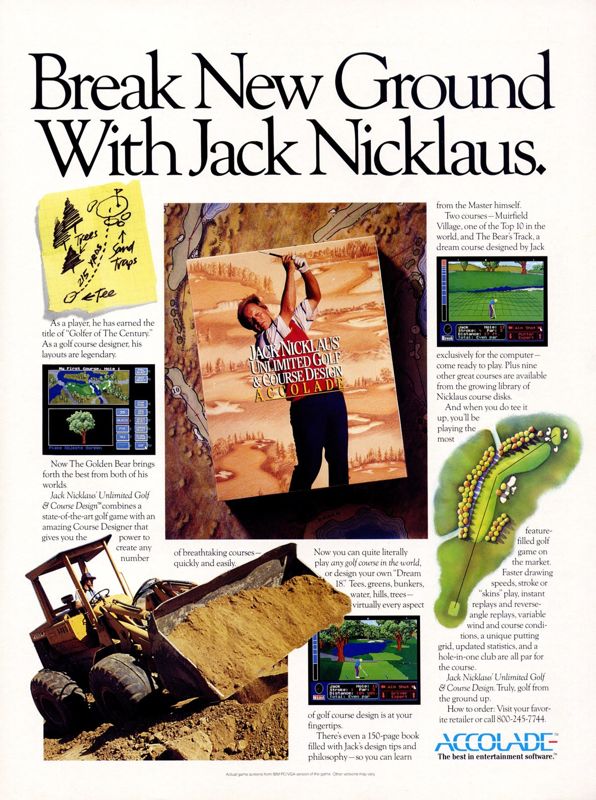Jack Nicklaus' Unlimited Golf & Course Design official promotional ...