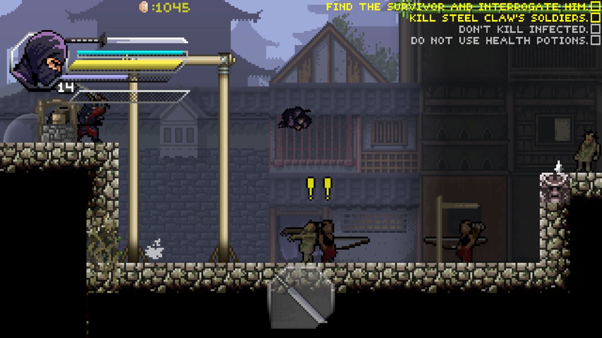 Pixel Shinobi: Nine demons of Mamoru official promotional image - MobyGames