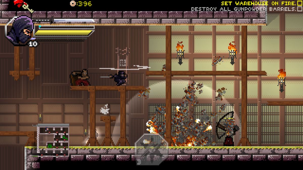 Pixel Shinobi: Nine demons of Mamoru official promotional image - MobyGames