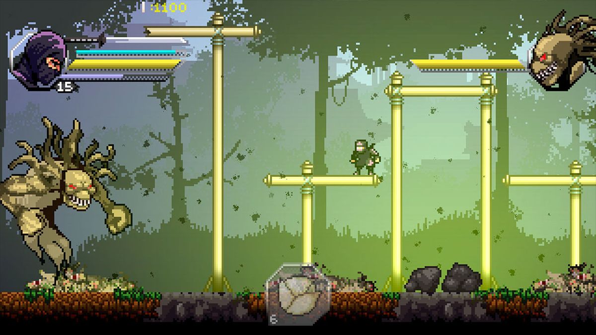 Pixel Shinobi: Nine demons of Mamoru official promotional image - MobyGames