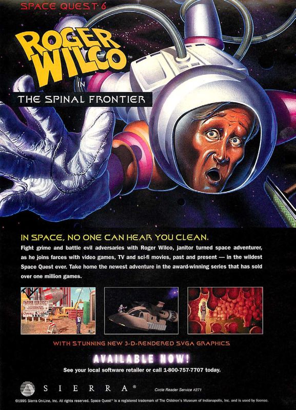 Space Quest 6: Roger Wilco in the Spinal Frontier official promotional ...