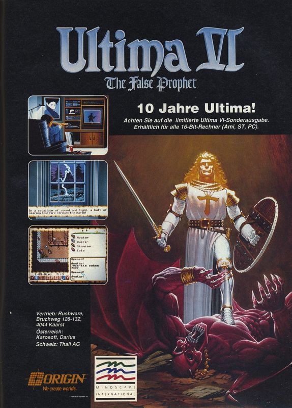 Ultima VI: The False Prophet official promotional image - MobyGames