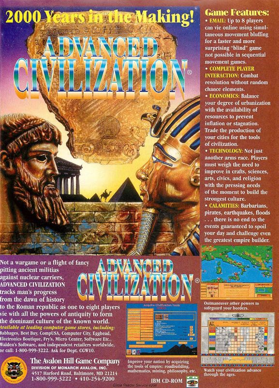Advanced Civilization official promotional image - MobyGames