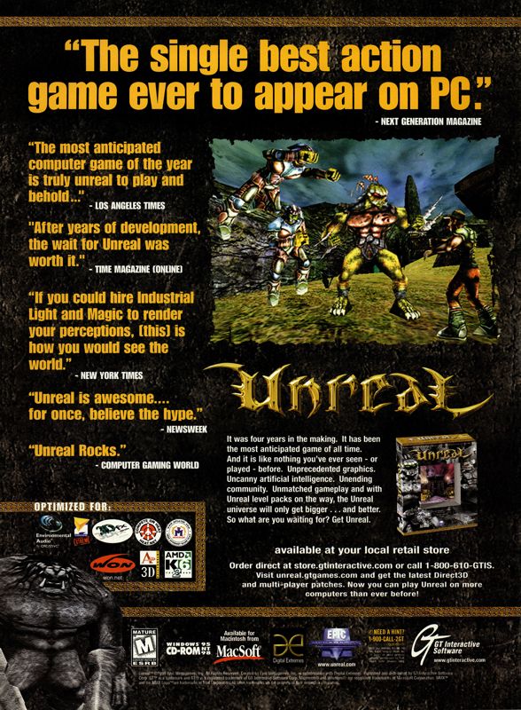 Unreal official promotional image - MobyGames