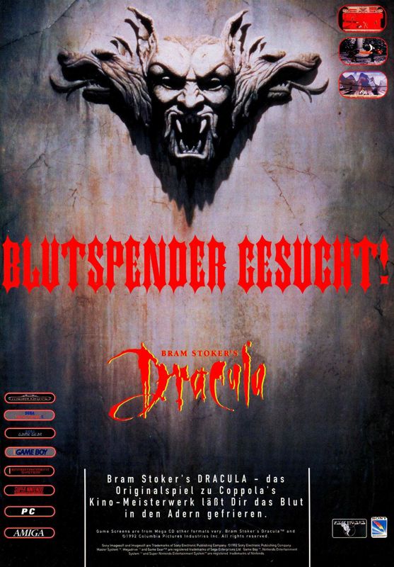 Bram Stoker's Dracula official promotional image - MobyGames