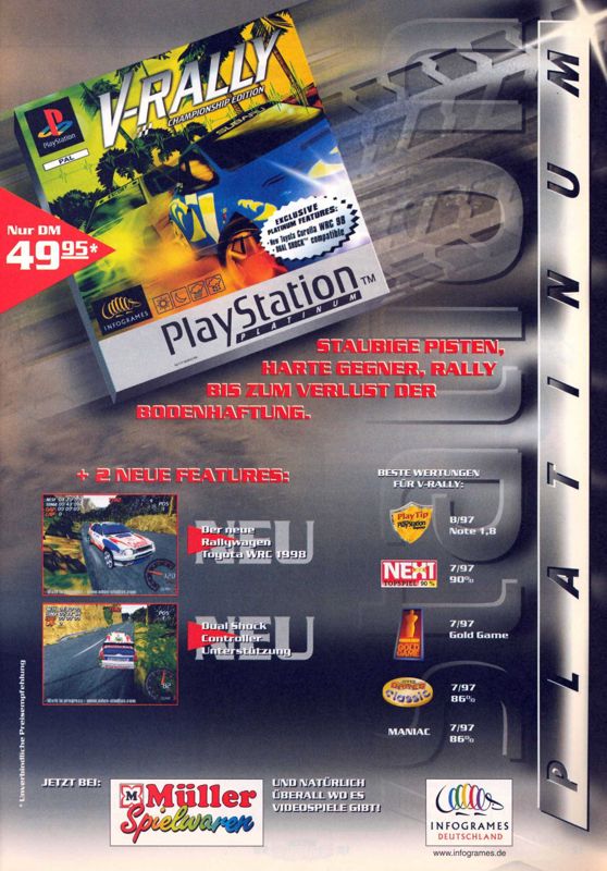 Need for Speed: V-Rally official promotional image - MobyGames