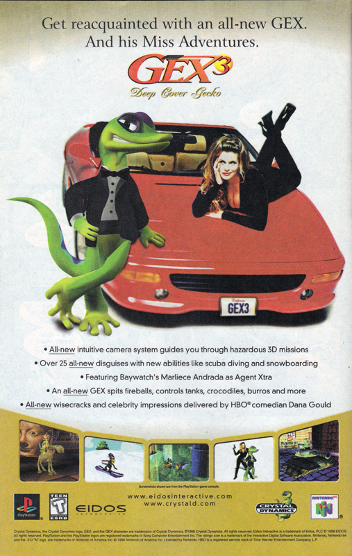 Gex 3: Deep Cover Gecko official promotional image - MobyGames