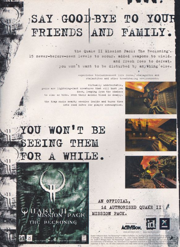 Quake II Mission Pack: The Reckoning official promotional image - MobyGames