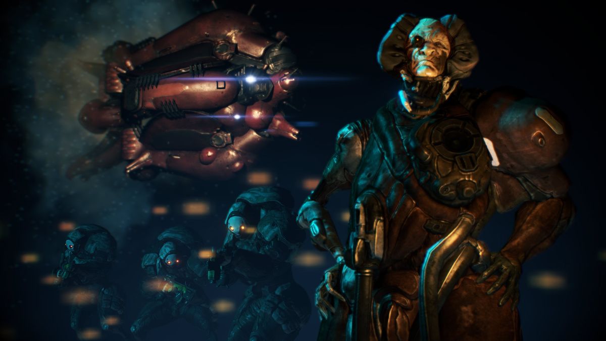 Warframe official promotional image - MobyGames