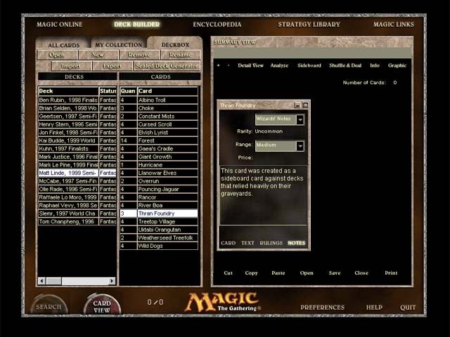 Magic: The Gathering - Interactive Encyclopedia official promotional ...