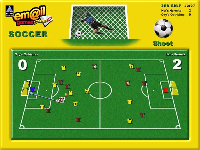 Em@il Games: Soccer (2000) - MobyGames