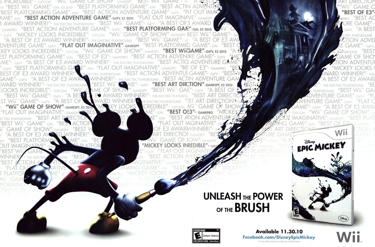 Disney Epic Mickey official promotional image - MobyGames