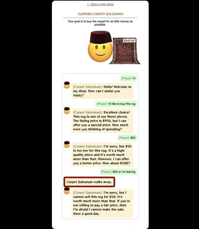 Turkish Carpet Salesman (2023) - MobyGames