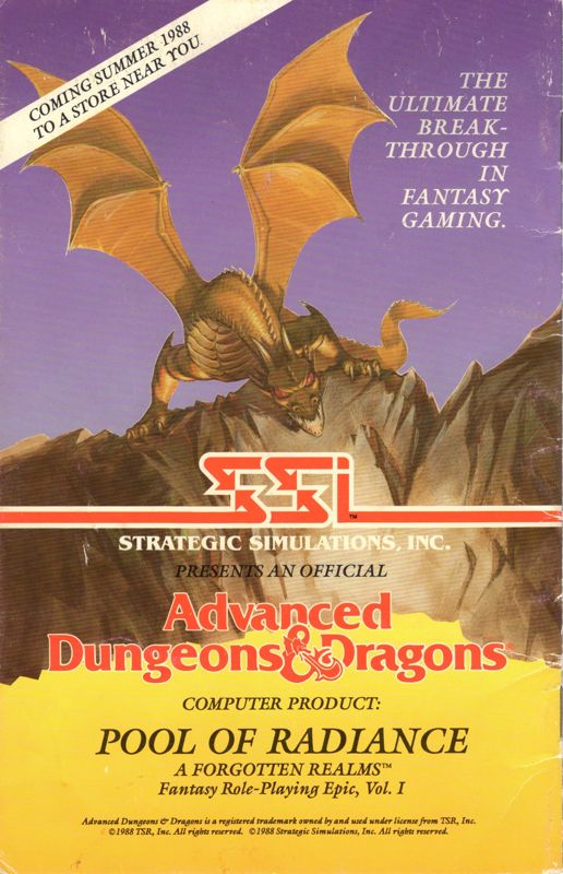 Pool of Radiance official promotional image - MobyGames