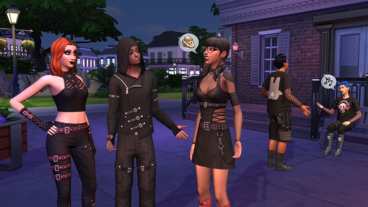 The Sims 4: Goth Galore Kit official promotional image - MobyGames
