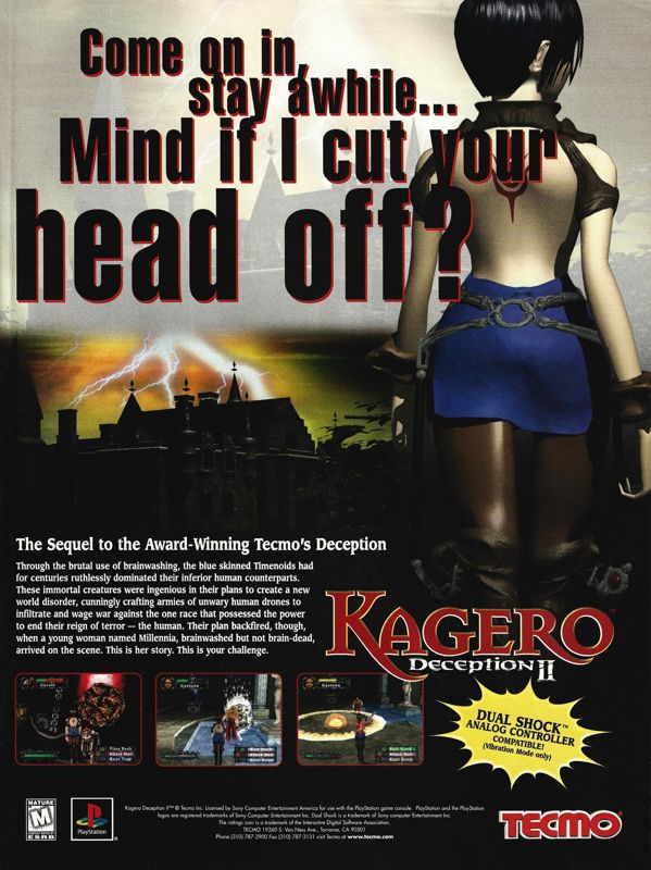 Kagero: Deception II official promotional image - MobyGames