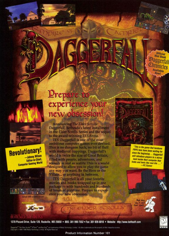 The Elder Scrolls: Chapter II - Daggerfall official promotional image - MobyGames