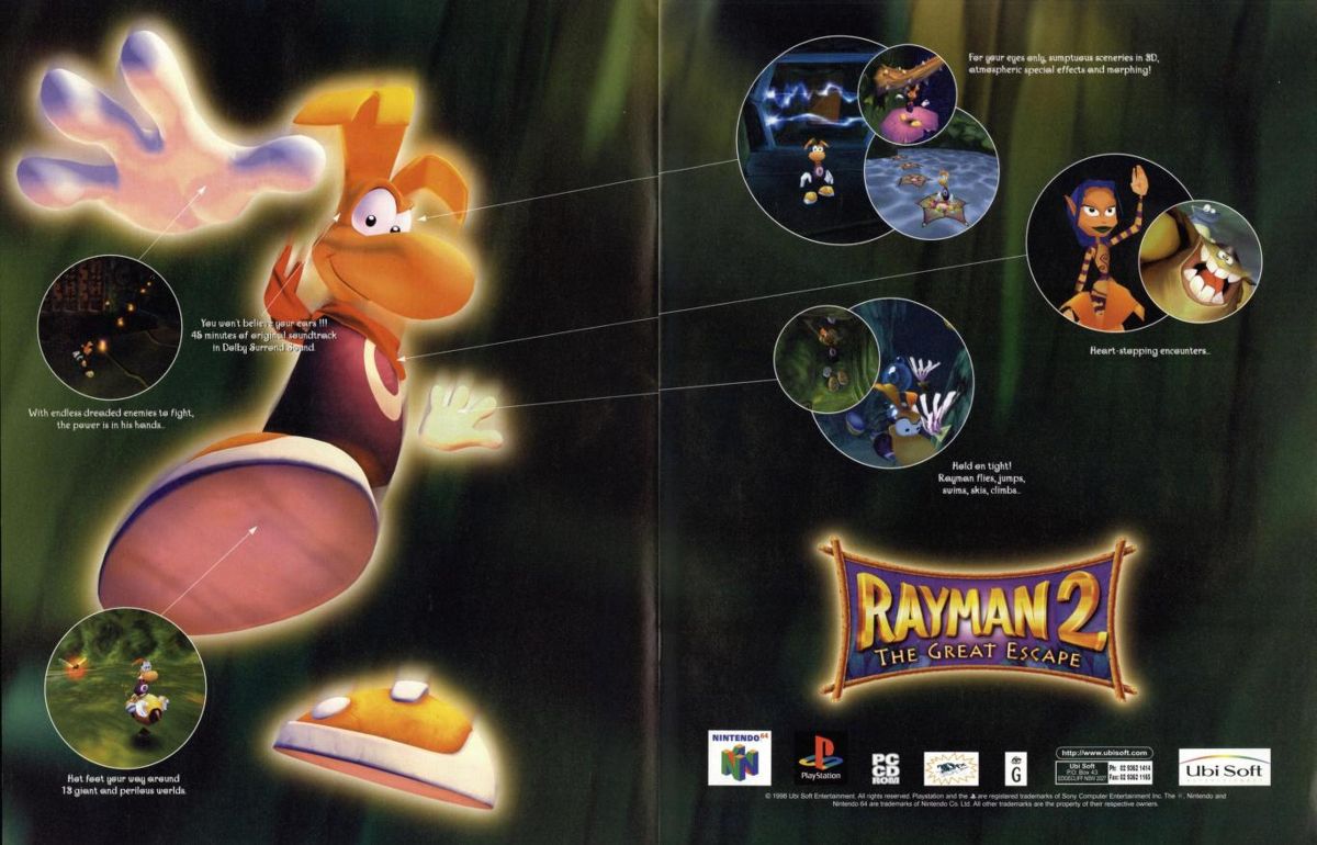 Rayman 2: The Great Escape official promotional image - MobyGames