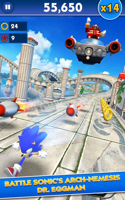 Sonic Dash official promotional image - MobyGames