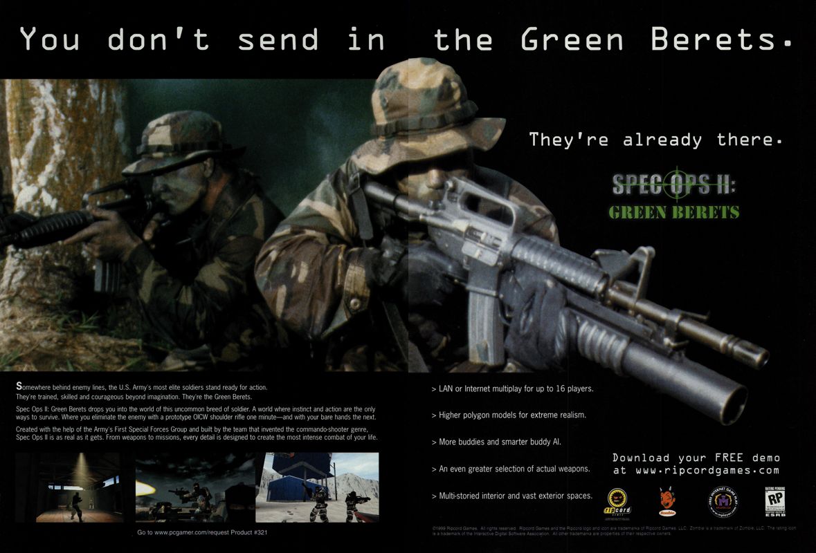 Spec Ops II: Green Berets official promotional image - MobyGames