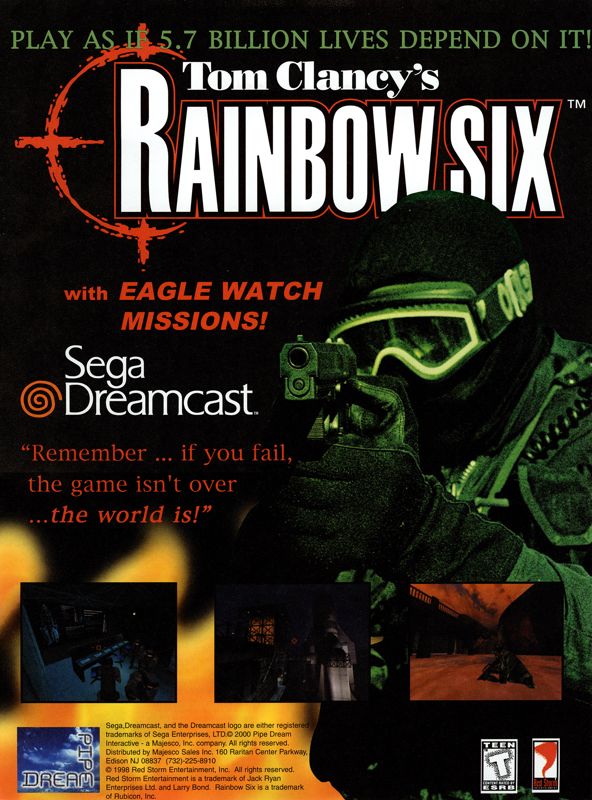 Tom Clancy's Rainbow Six official promotional image - MobyGames