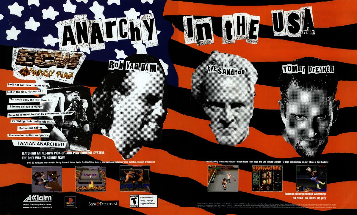 ECW Anarchy Rulz official promotional image - MobyGames