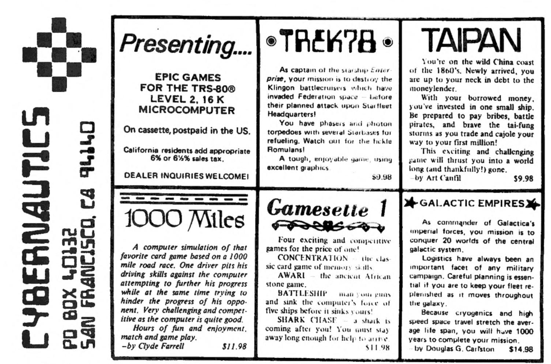 Taipan official promotional image - MobyGames