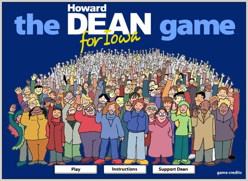 The Howard Dean for Iowa Game Attributes, Tech Specs, Ratings - MobyGames
