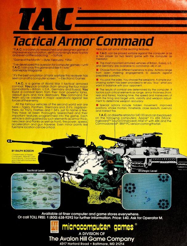 TAC: Tactical Armor Command official promotional image - MobyGames