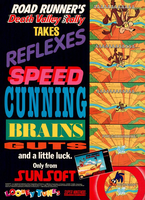 Road Runner's Death Valley Rally official promotional image - MobyGames