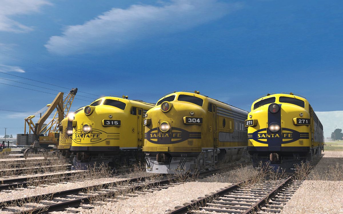 Trainz 2022: Pro Train - ATSF F7A/B Warbonnet Loco Bundle official promotional image - MobyGames