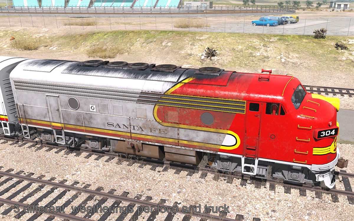 Trainz 2019: Pro Train - ATSF F7A/B Warbonnet Loco Bundle official ...