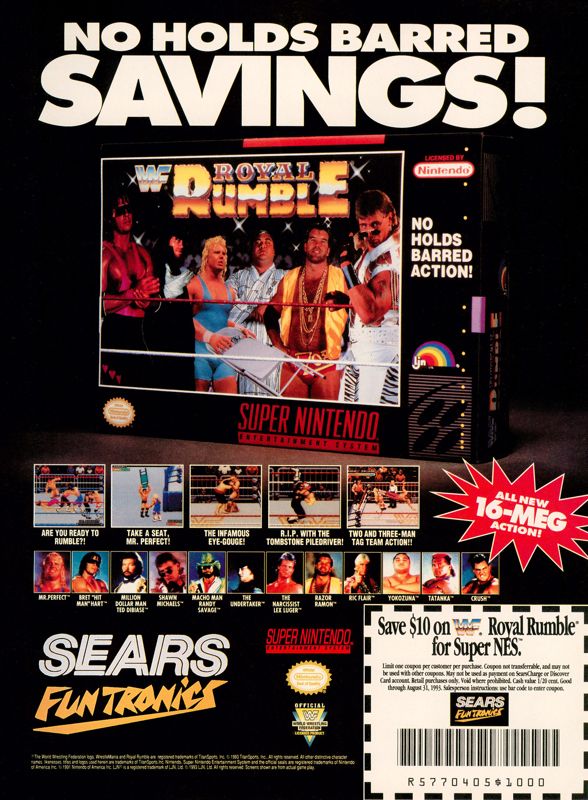 WWF Royal Rumble official promotional image - MobyGames