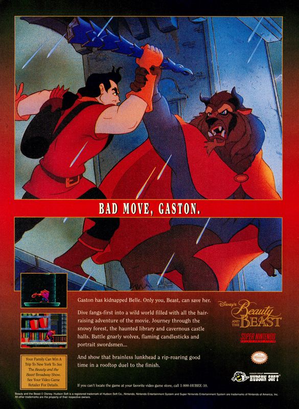 Disney's Beauty and the Beast official promotional image - MobyGames