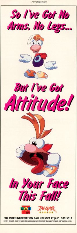 Rayman official promotional image - MobyGames