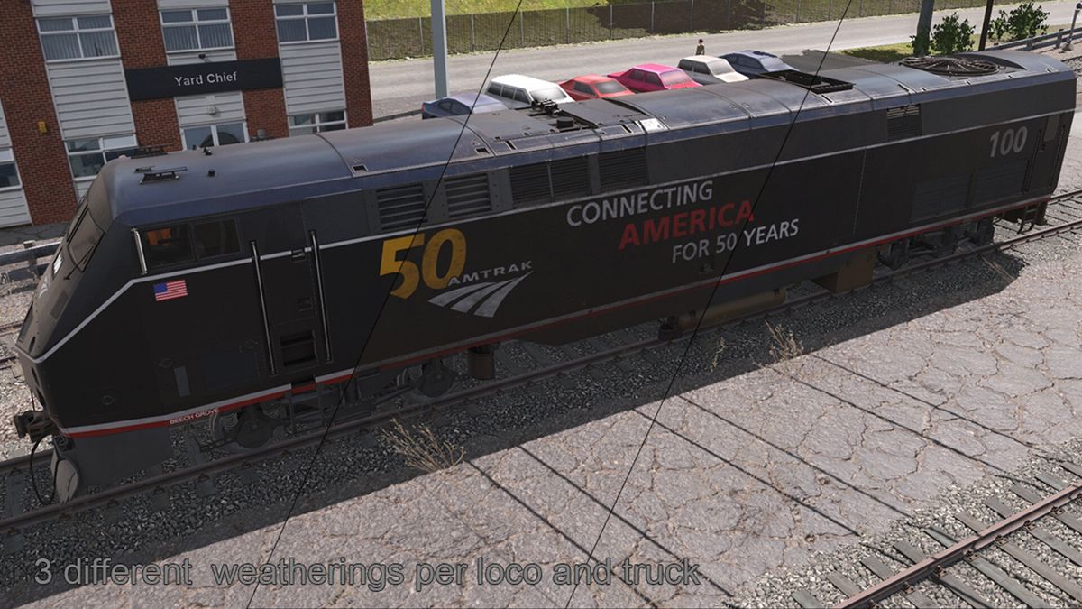 Trainz 2022 DLC: Pro Train - Amtrak P42DC Heritage Loco Bundle official promotional image ...