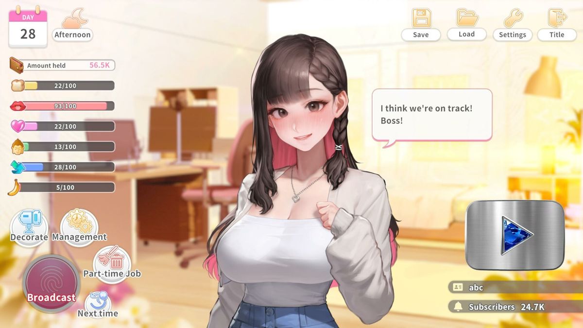 Streaming On! VTuber Training official promotional image - MobyGames