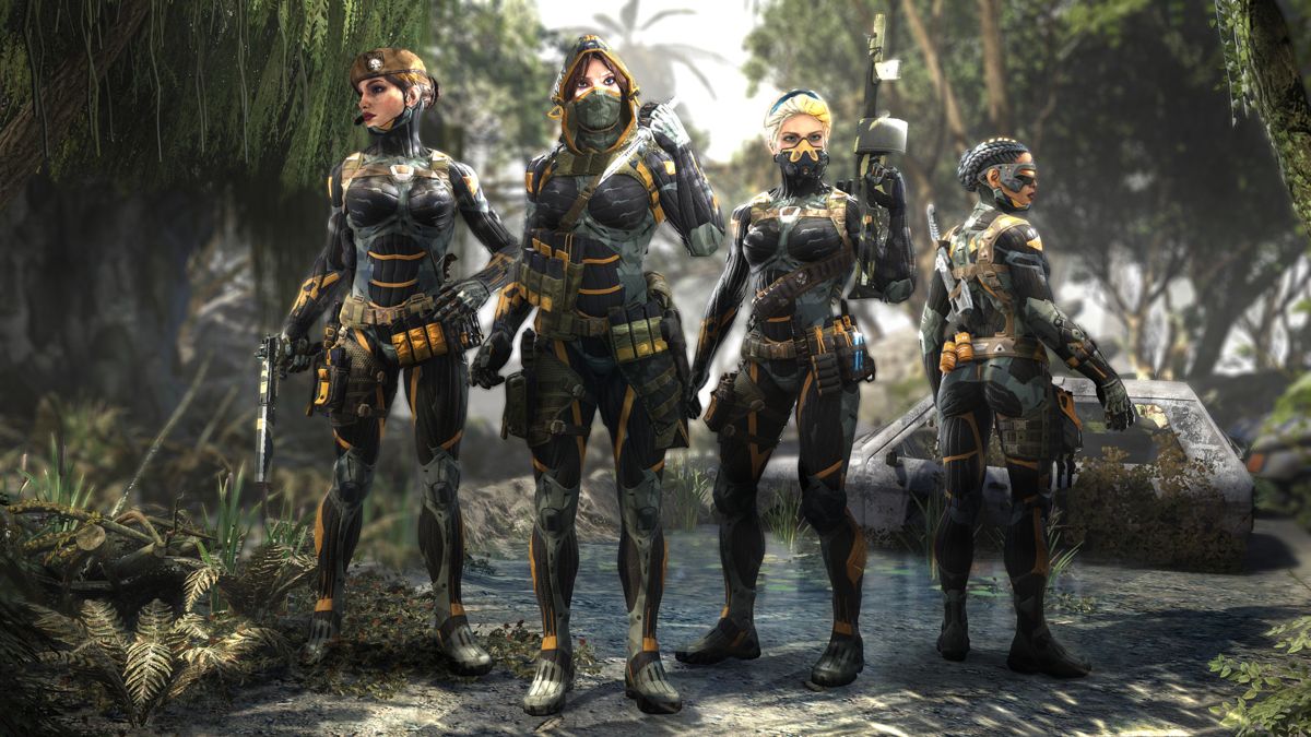 Warface: Crysis Female Nanosuit Pack official promotional image - MobyGames