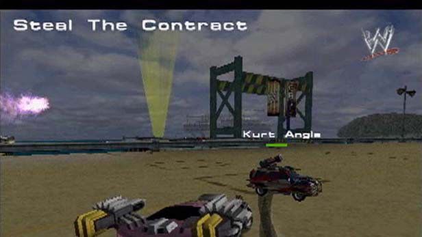 WWE Crush Hour official promotional image - MobyGames