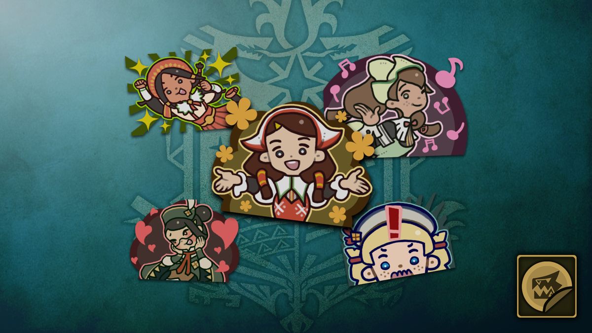 Monster Hunter: World - Sticker Set: Guild Lasses Set official ...