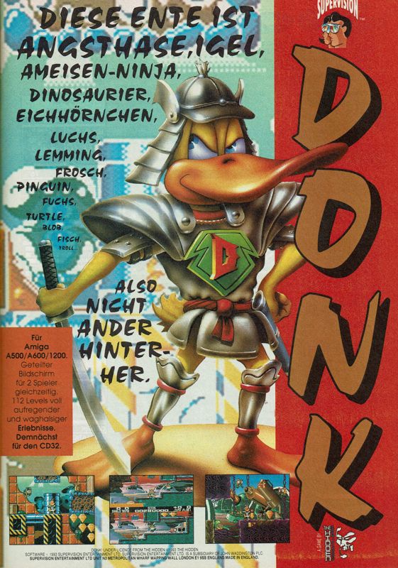 Donk! The Samurai Duck official promotional image - MobyGames