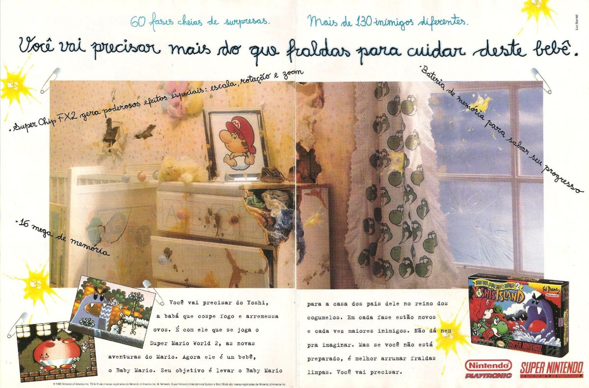 Super Mario World 2: Yoshi's Island official promotional image - MobyGames