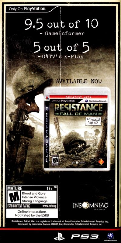 Resistance: Fall of Man official promotional image - MobyGames