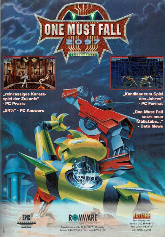 One Must Fall 2097 official promotional image - MobyGames