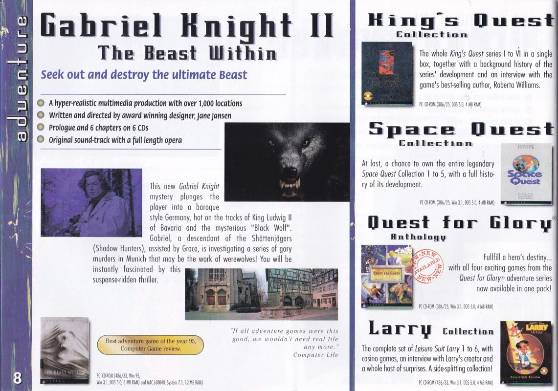 The Beast Within: A Gabriel Knight Mystery official promotional image ...