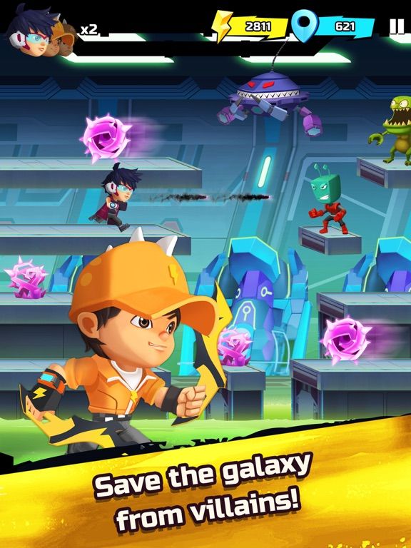 BoBoiBoy Galaxy Run official promotional image - MobyGames