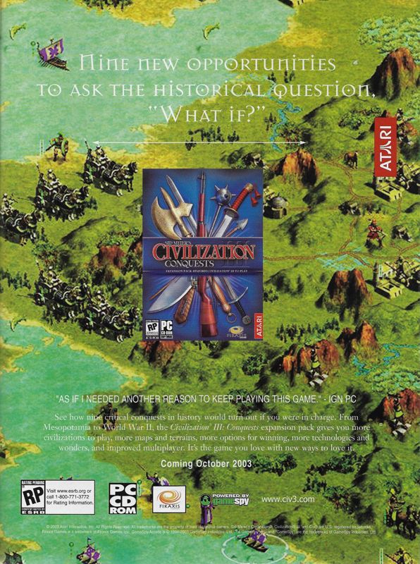 Sid Meier's Civilization III: Conquests official promotional image ...