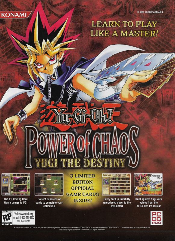 Yu-Gi-Oh!: Power of Chaos - Yugi the Destiny official promotional image ...