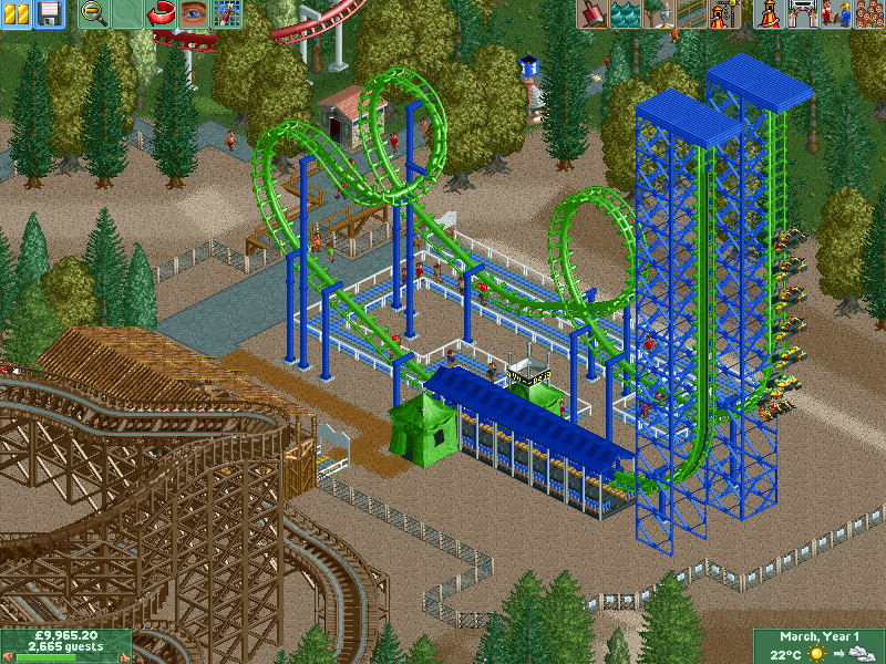 RollerCoaster Tycoon 2 official promotional image - MobyGames