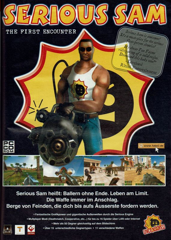 Serious Sam: The First Encounter official promotional image - MobyGames